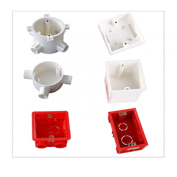 Electric Wires UPVC Pipes And Fittings Cylinder PVC Junction Box 4 Way